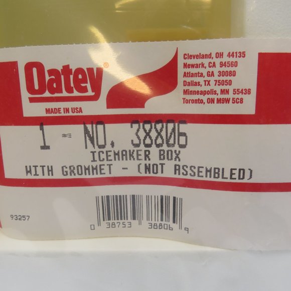 Oatey | Other | Oatey 3886 New Construction Ice Maker Plain Box ...